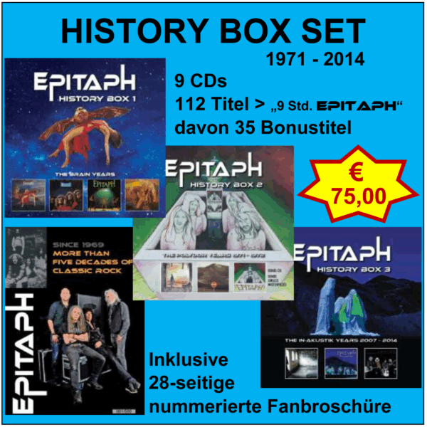 HISTORY BOX SET(9 CDS) & Fanbroschüre – Epitaph – The Rockband